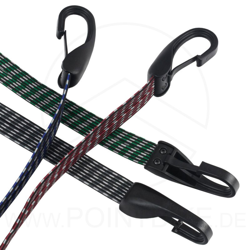 WIDEK 2-fach Spanngurt "Hanke" flach mit Haken 57 cm farbl. sort ...